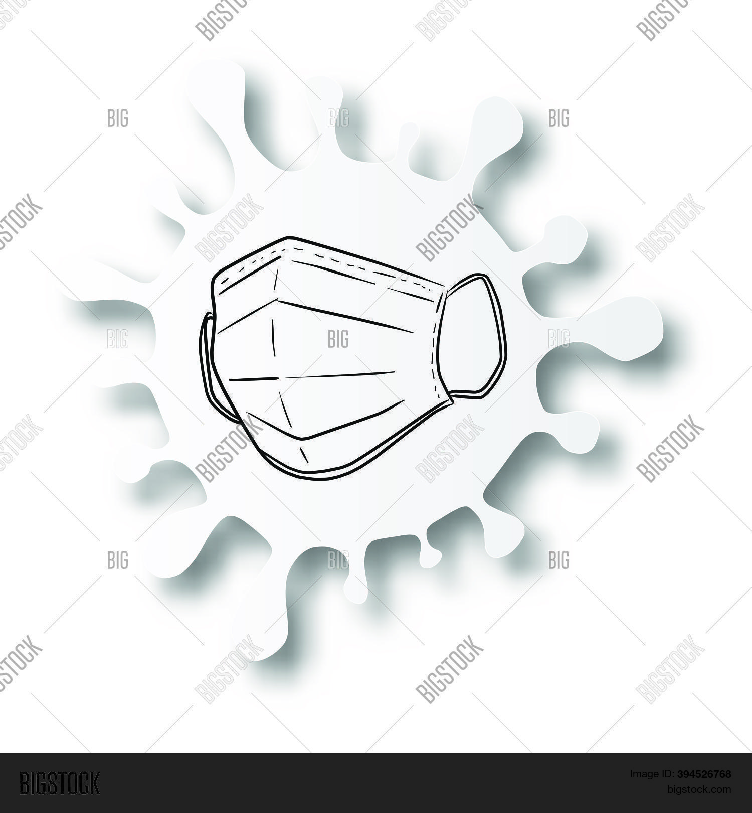 Black Line Hand Drawn Vector & Photo (Free Trial) | Bigstock