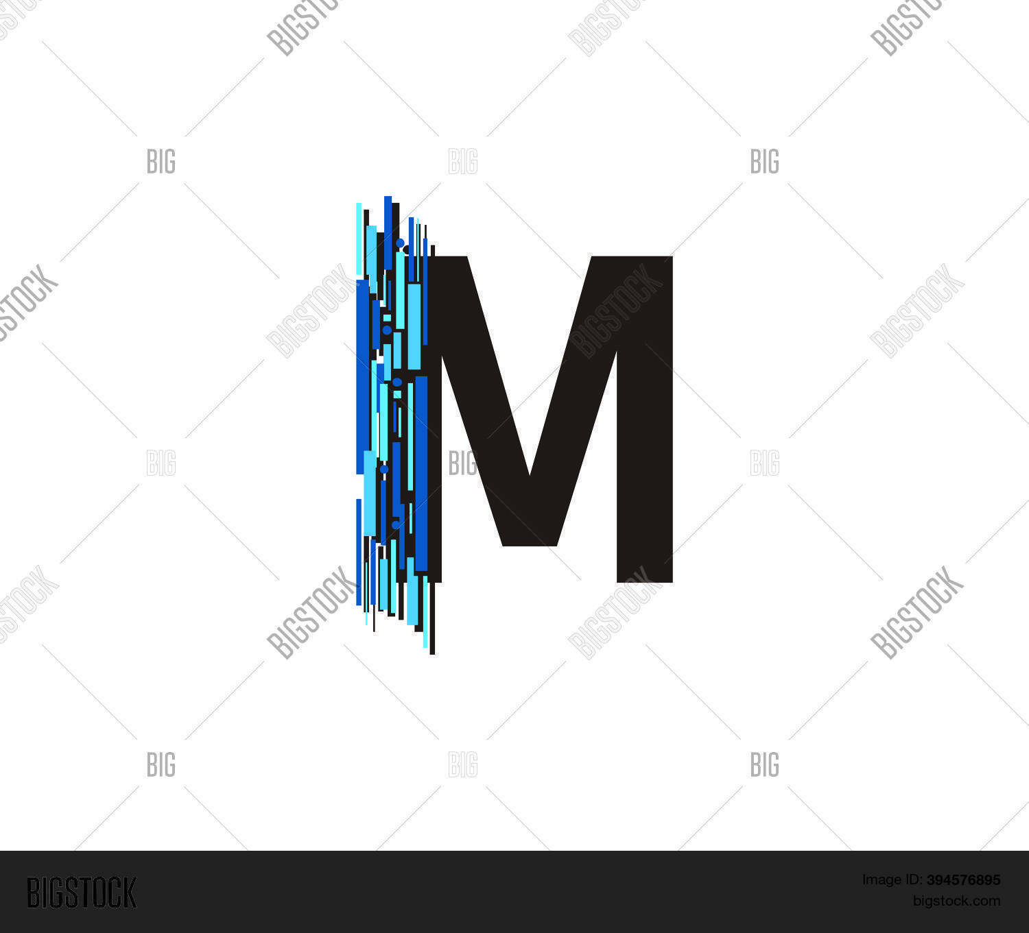 Modern Technology M Vector & Photo (Free Trial) | Bigstock
