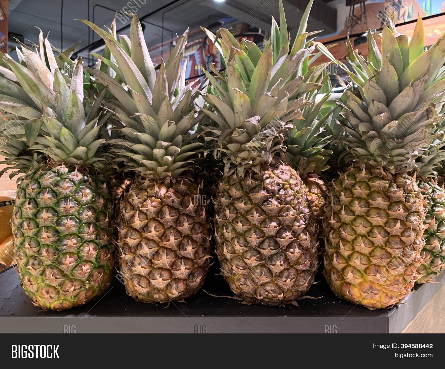 Green, Ripe Pineapples Image & Photo (Free Trial) | Bigstock
