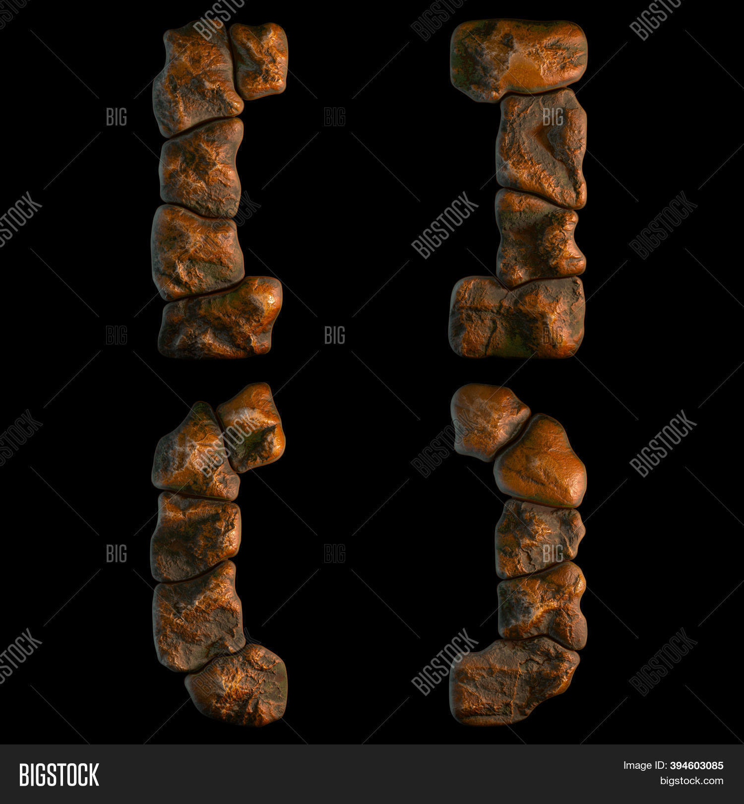 Set Rocky Symbols Left Image & Photo (Free Trial) | Bigstock