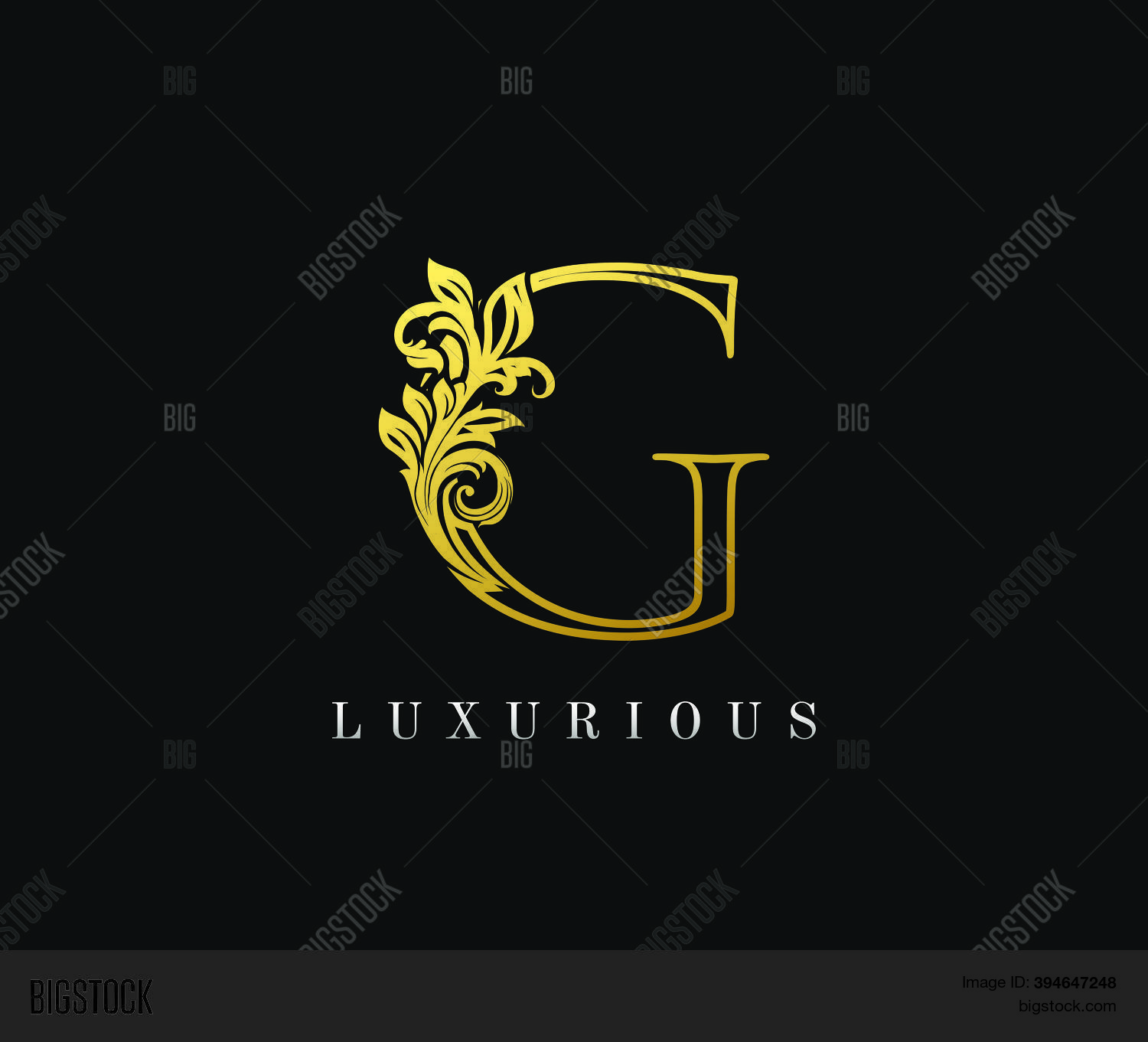Gold Letter G Logo. G Vector & Photo (Free Trial) | Bigstock