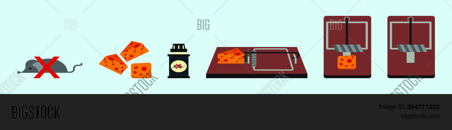 Set Mouse Trap. Vector & Photo (Free Trial) | Bigstock