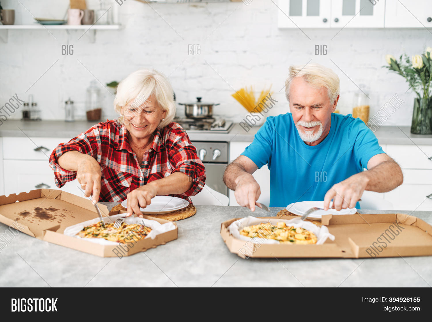 Pizza Time. Senior Image & Photo (Free Trial) | Bigstock