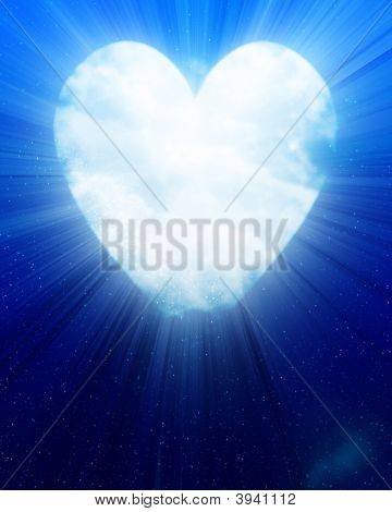 Heart Shaped Moon Blue Image & Photo (Free Trial) | Bigstock