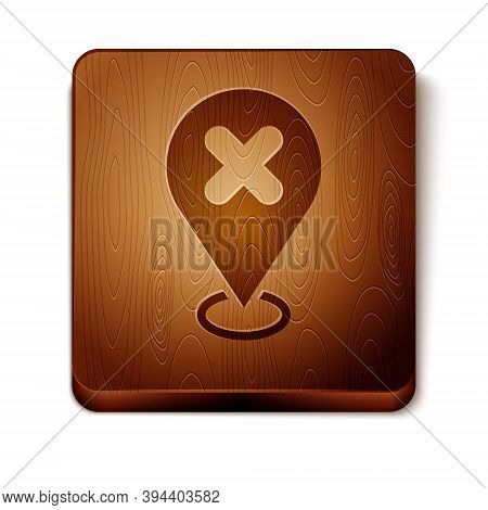 Brown Map Pin Cross Vector & Photo (Free Trial) | Bigstock