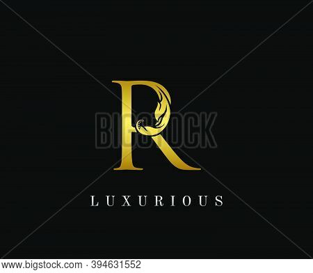 Golden R Luxury Logo Vector & Photo (Free Trial) | Bigstock