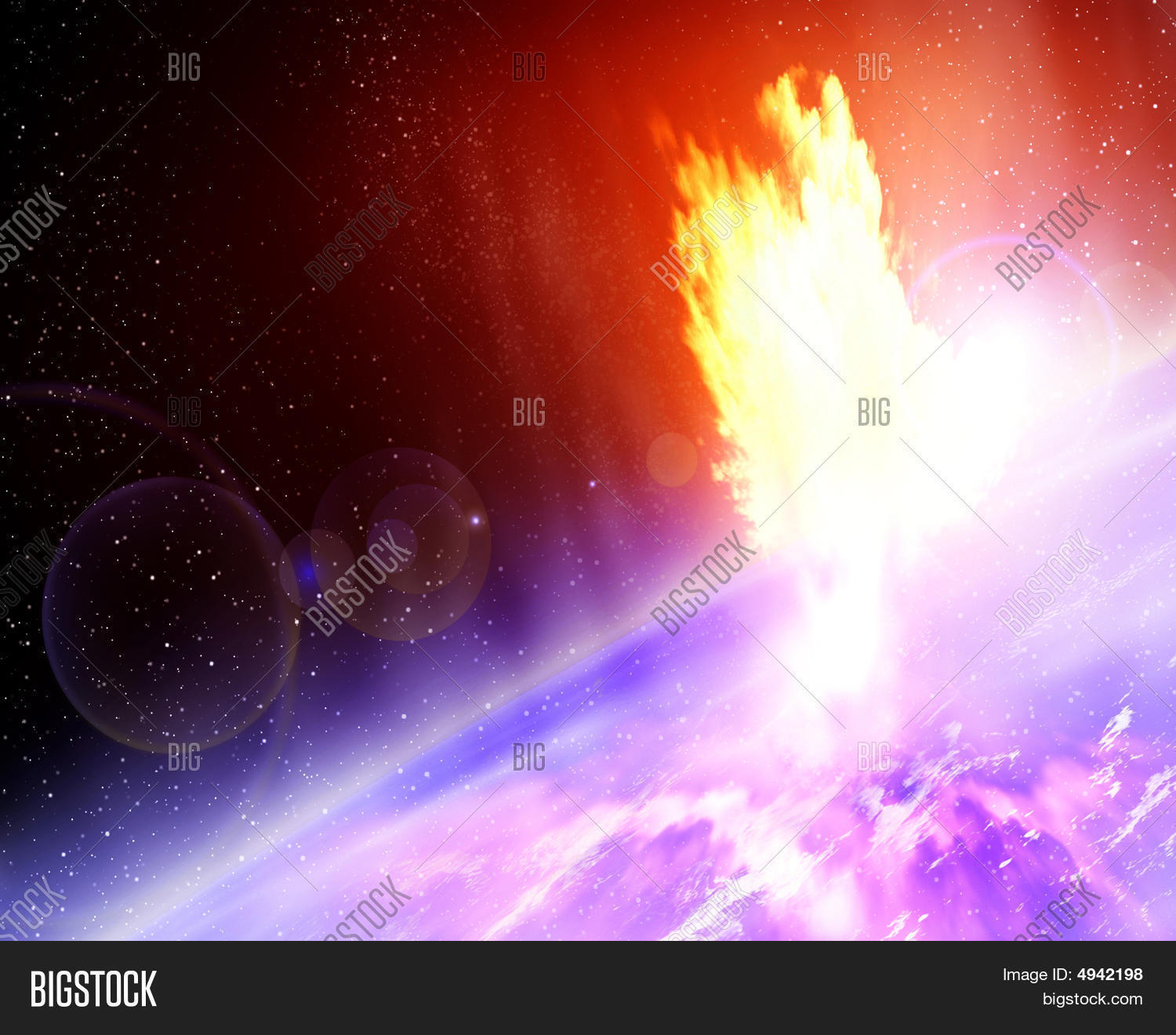Meteor Strike Image & Photo (Free Trial) | Bigstock