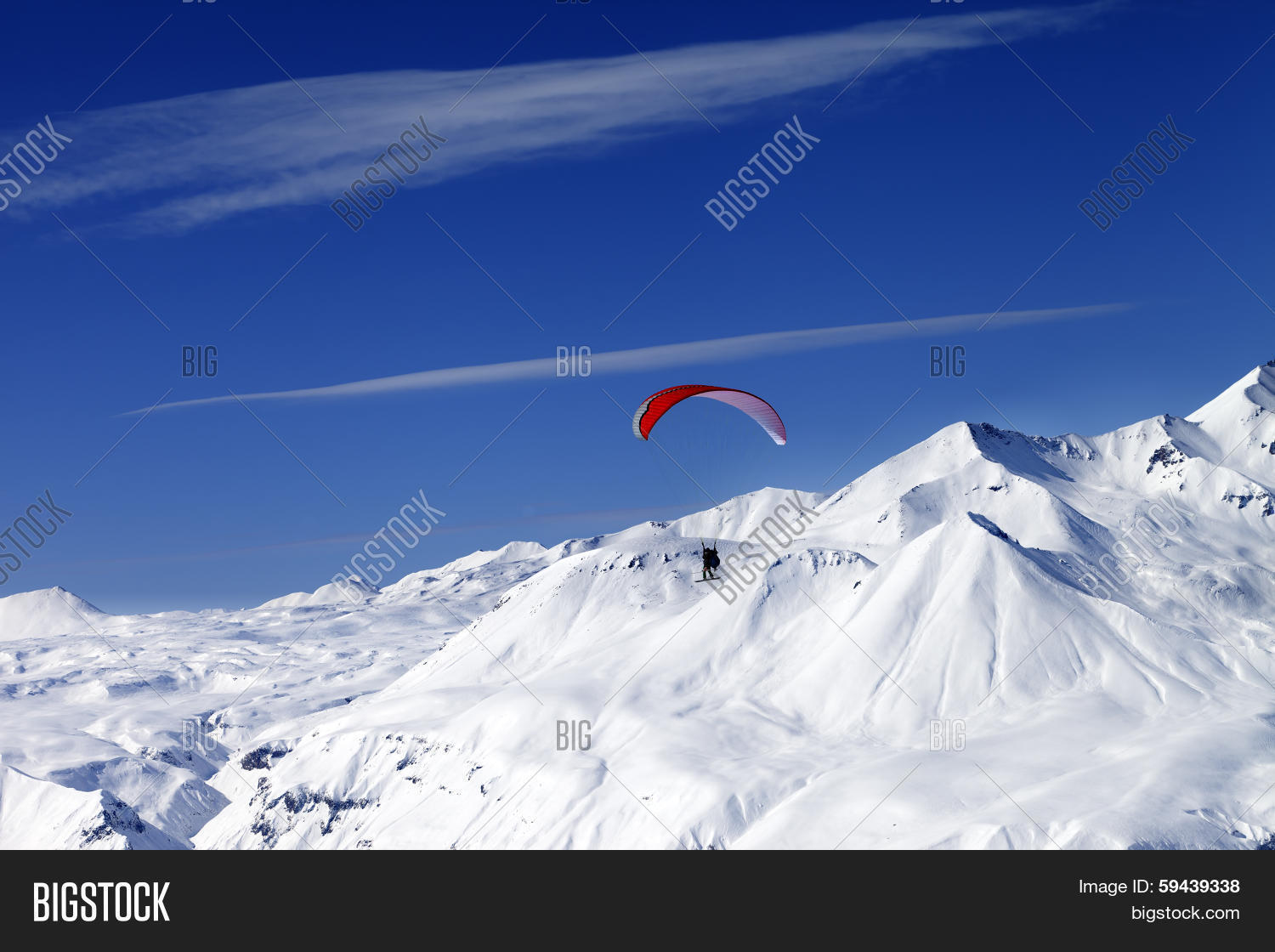 Sky Gliding Snowy Image & Photo (Free Trial) | Bigstock