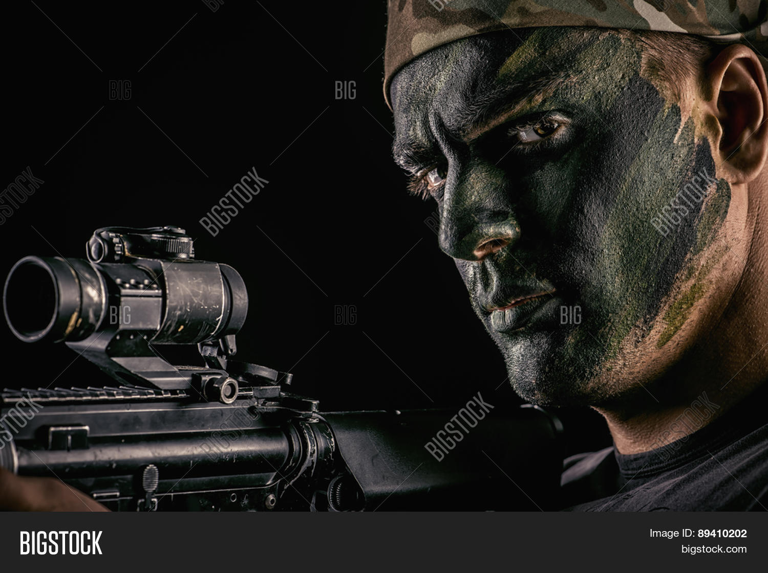 Soldier War Paint Image & Photo (Free Trial) | Bigstock