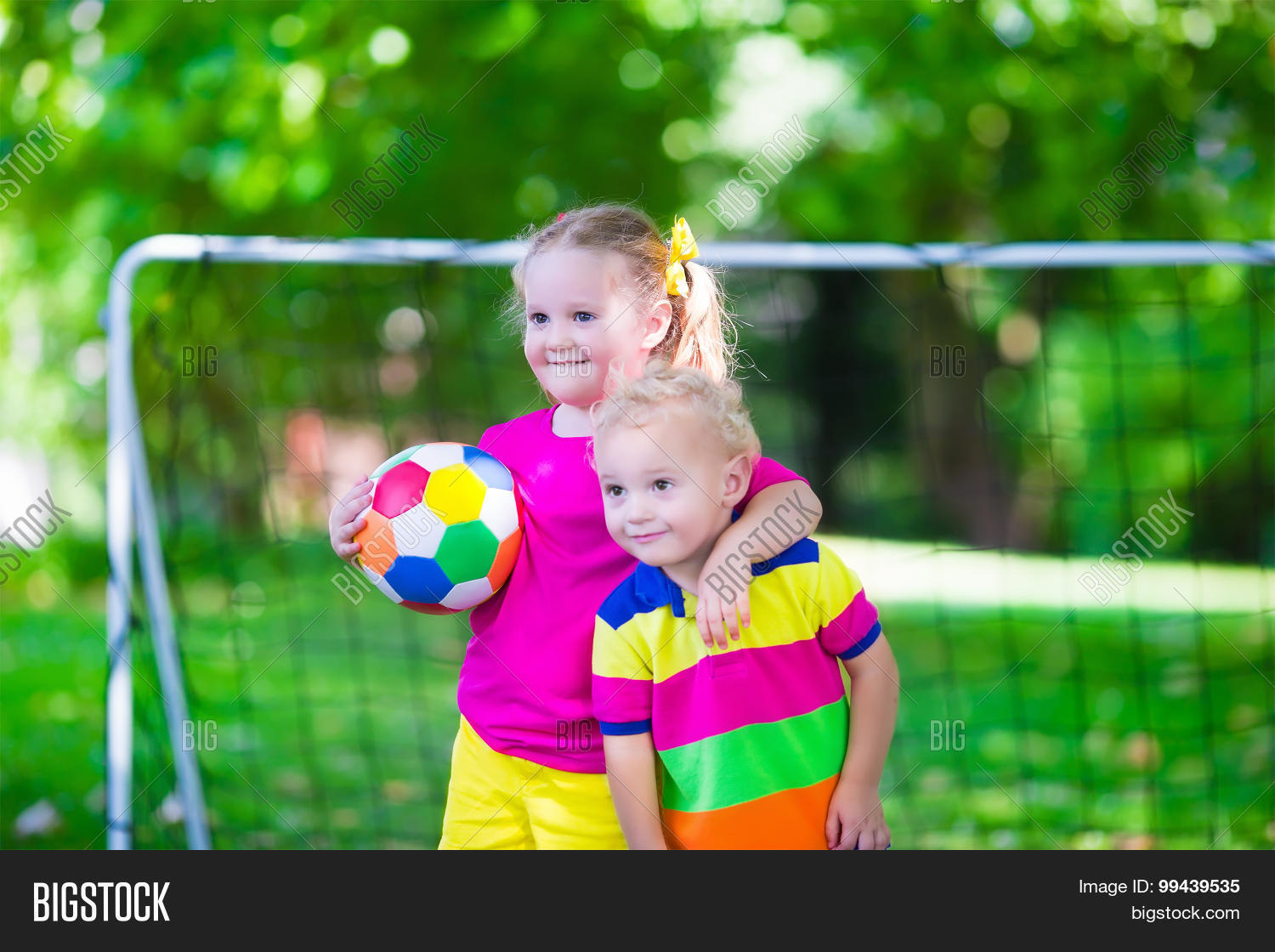 Kids Playing Football Image & Photo (Free Trial) | Bigstock
