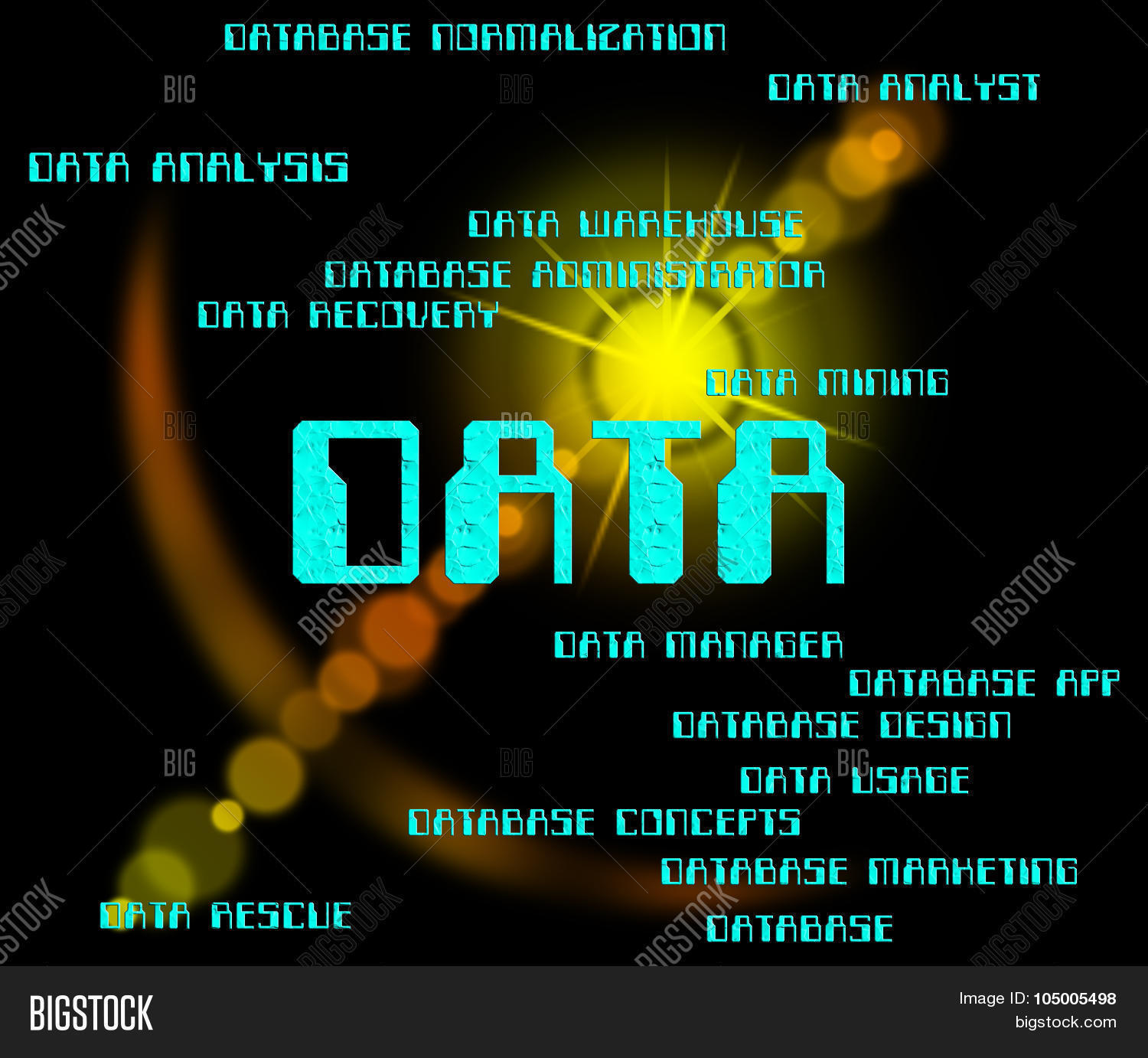 Data Word Indicates Image & Photo (Free Trial) | Bigstock