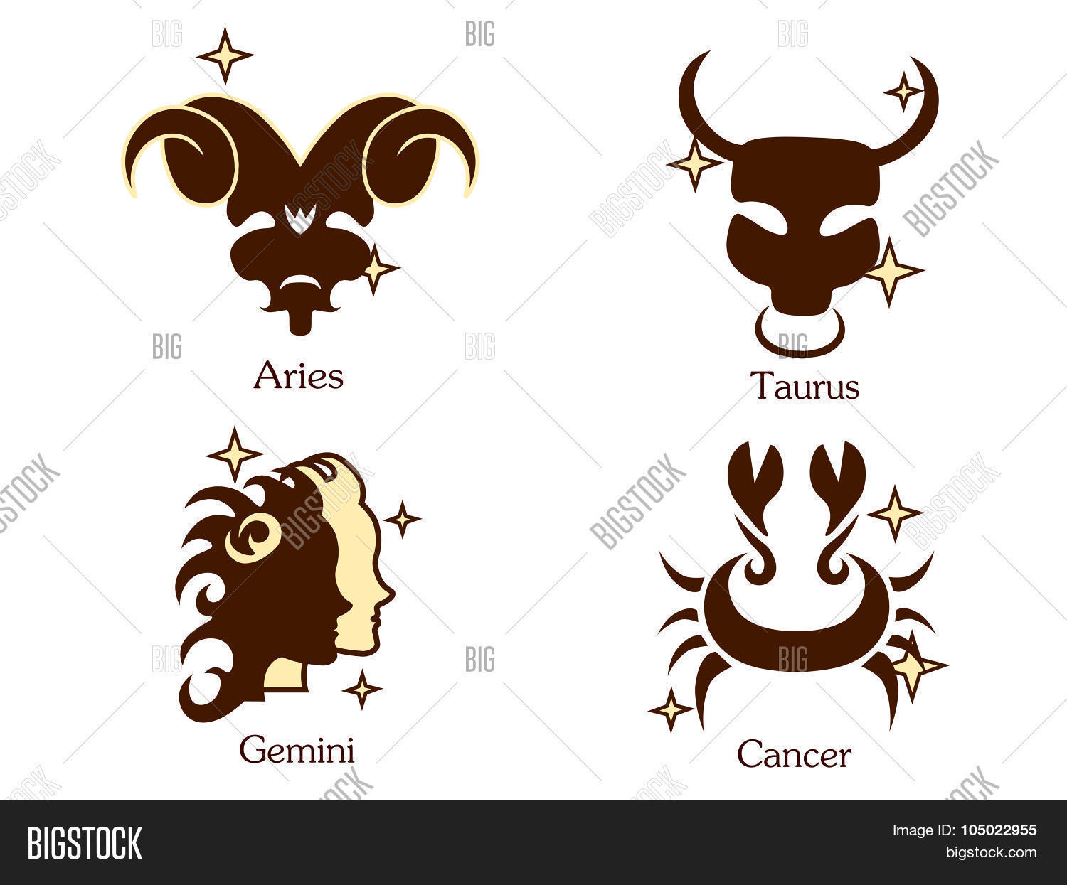 Zodiac Tattoo Stencil Vector & Photo (Free Trial) | Bigstock