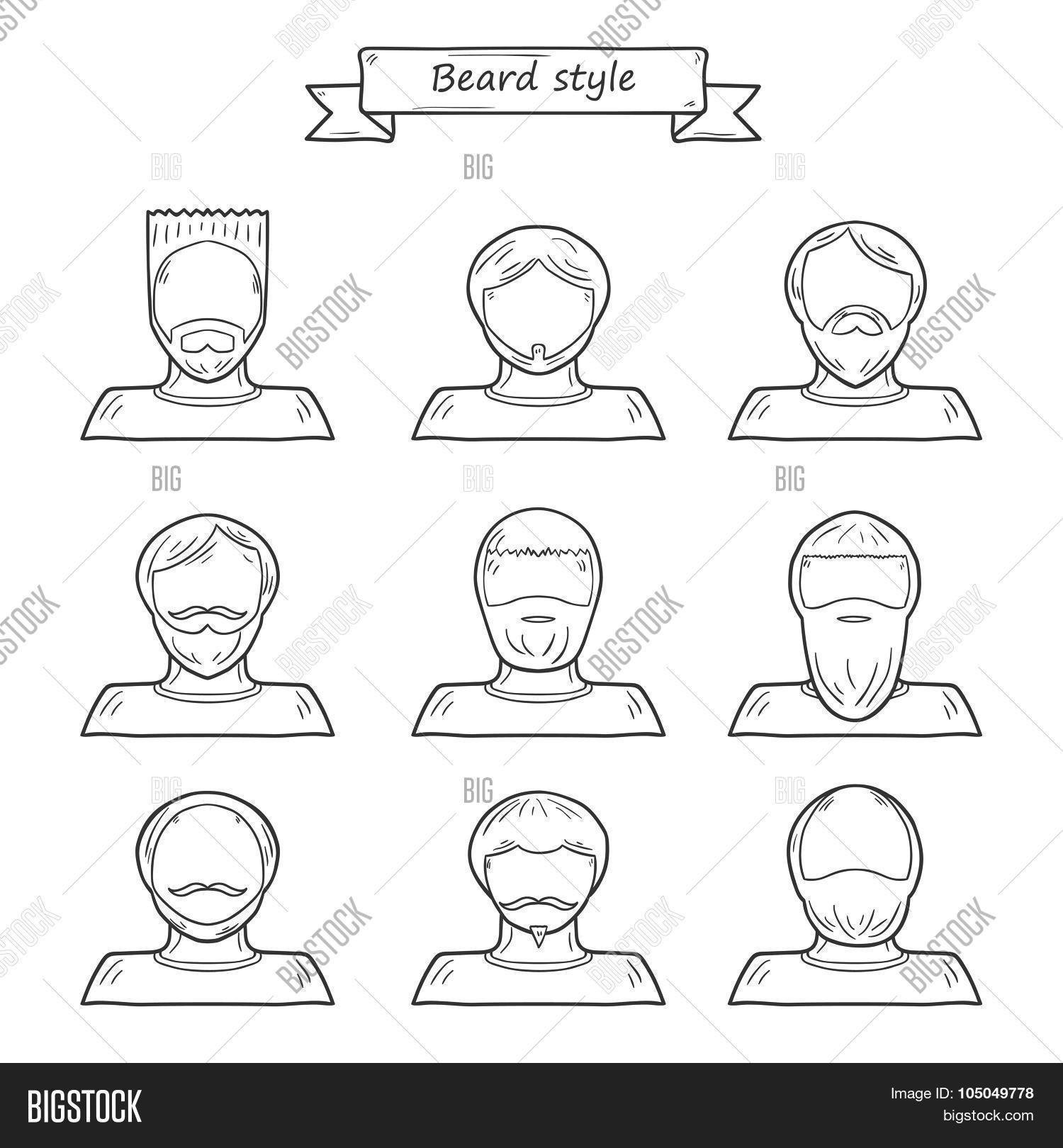 Beard Style Icons Vector & Photo (Free Trial) | Bigstock