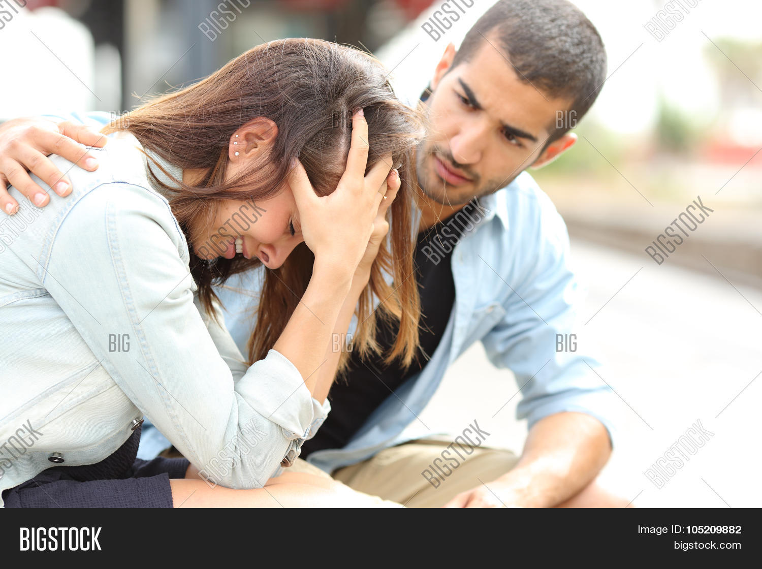 Man Comforting Sad Image & Photo (Free Trial) | Bigstock