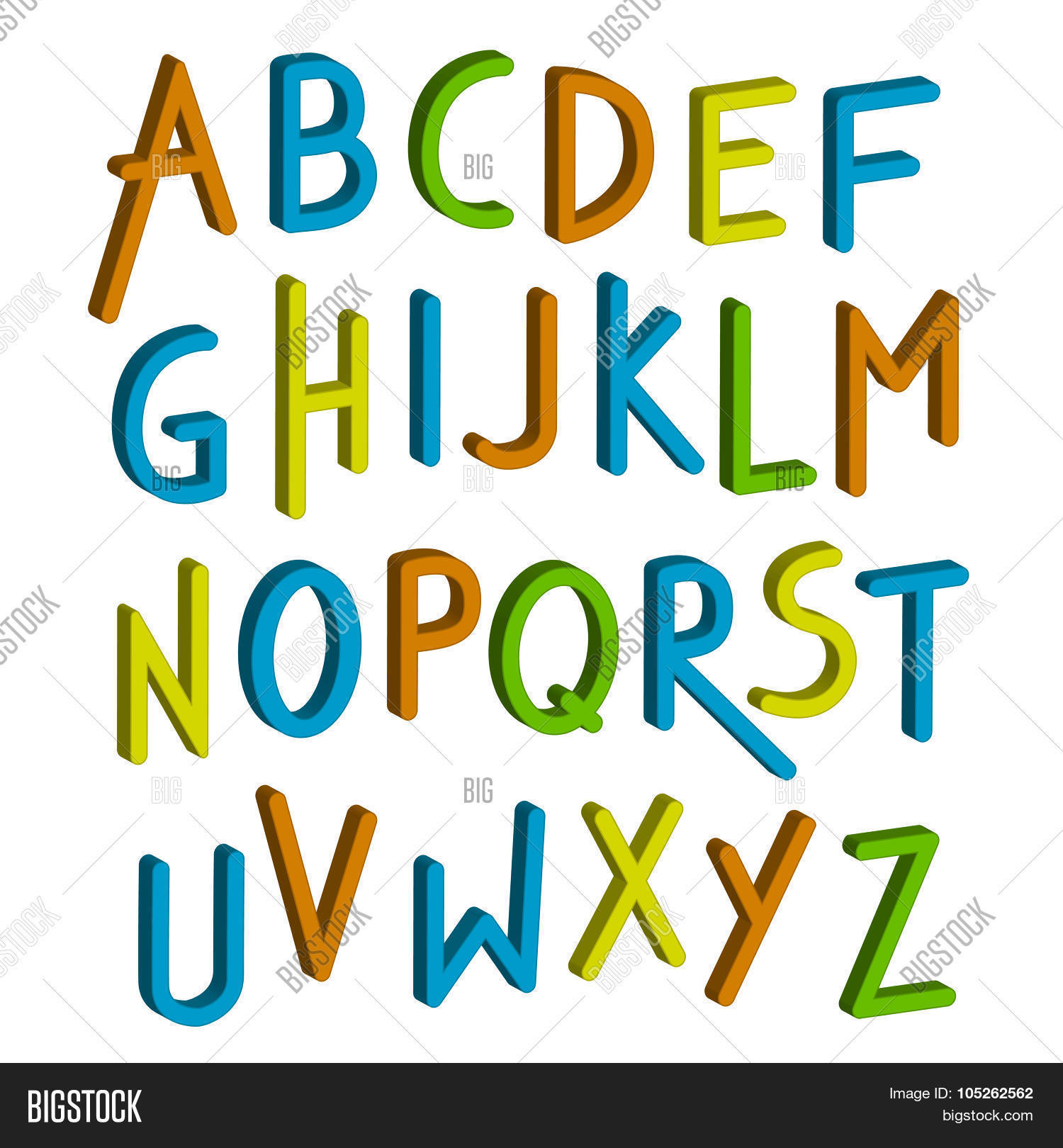 Vector Children Font Vector & Photo (Free Trial) | Bigstock