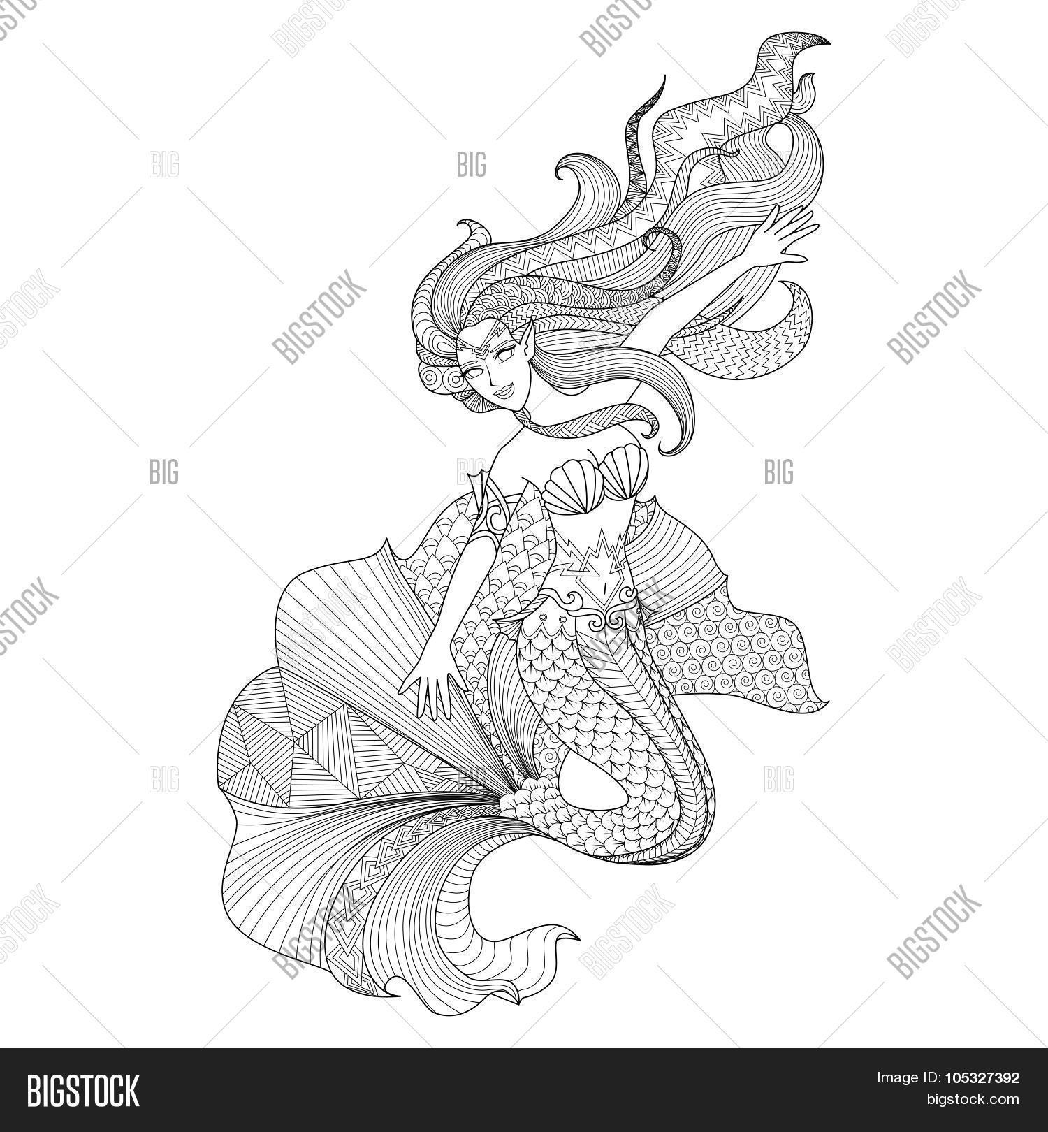 Detailed Zentangle Vector & Photo (Free Trial) | Bigstock