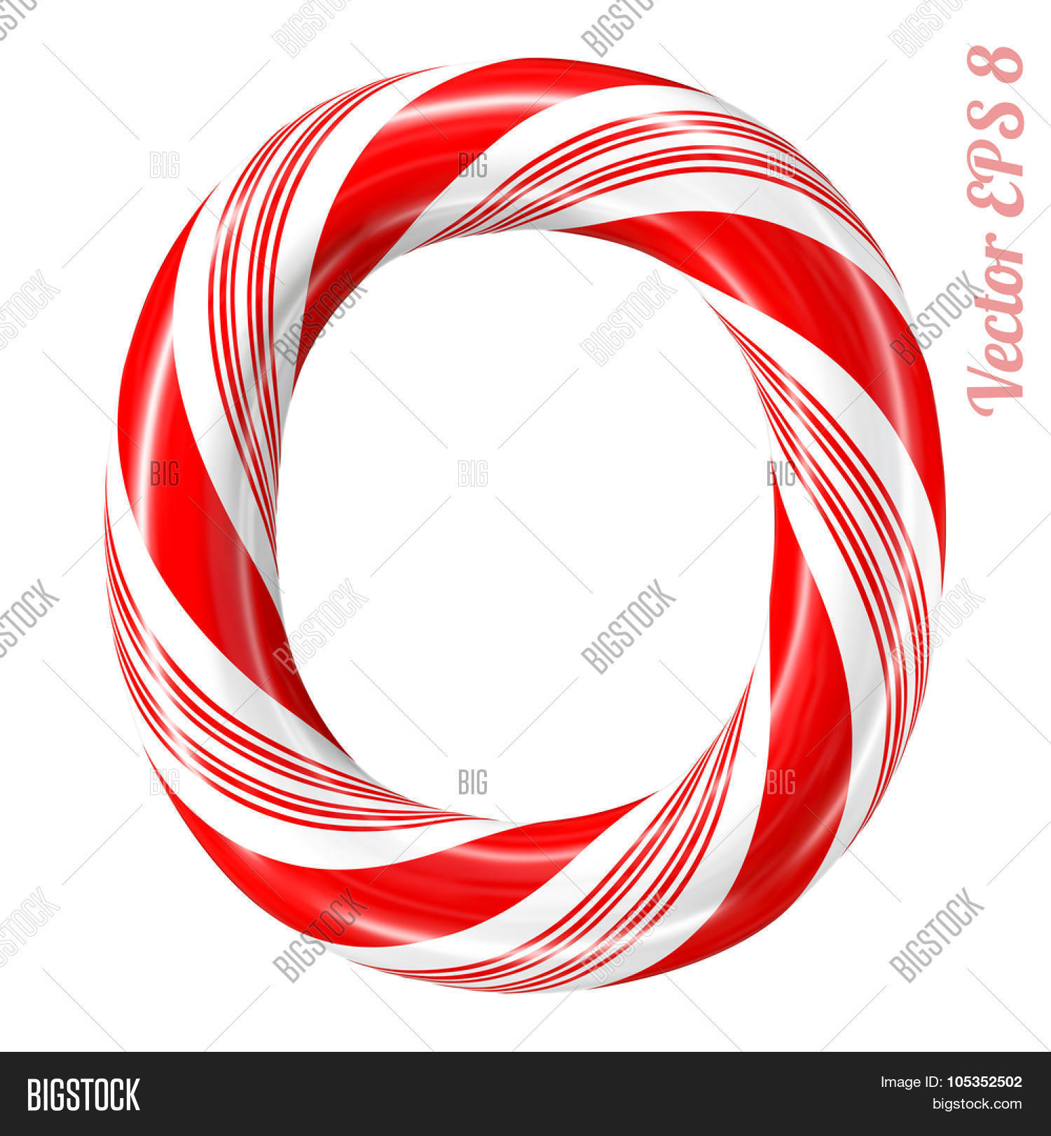 Mint Hard Candy Cane Vector & Photo (Free Trial) | Bigstock