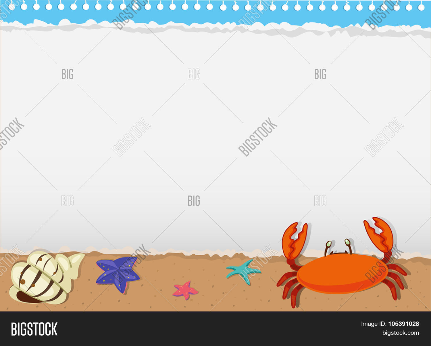 Border Design Sea Vector & Photo (Free Trial) | Bigstock