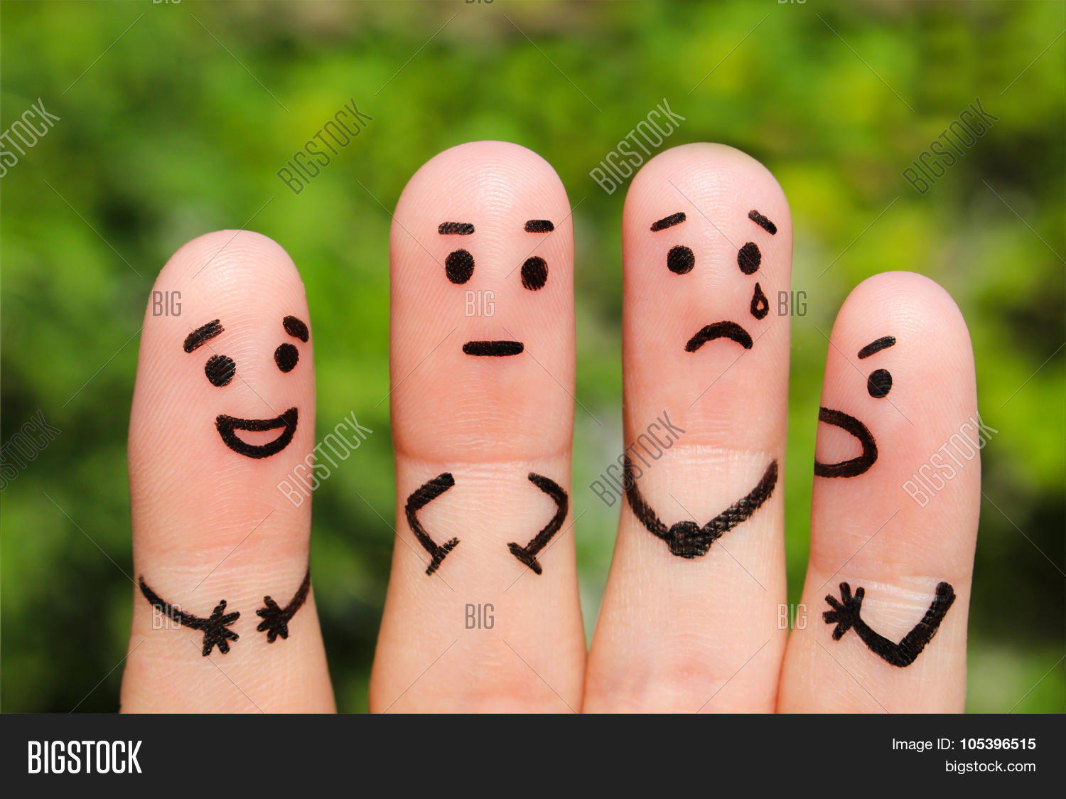Finger Art People. Image & Photo (Free Trial) | Bigstock
