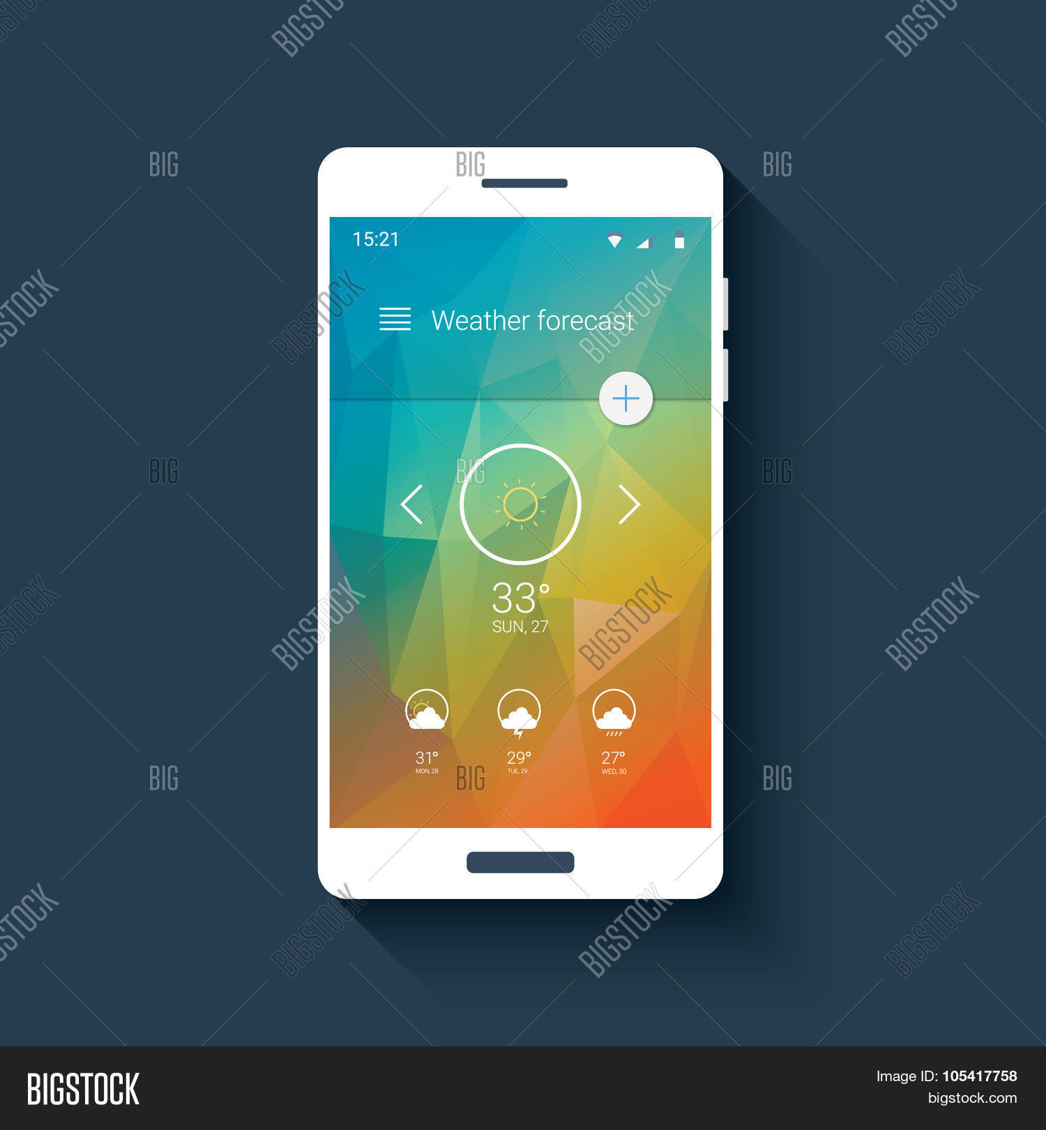 Weather Forecast Ui Vector & Photo (Free Trial) | Bigstock