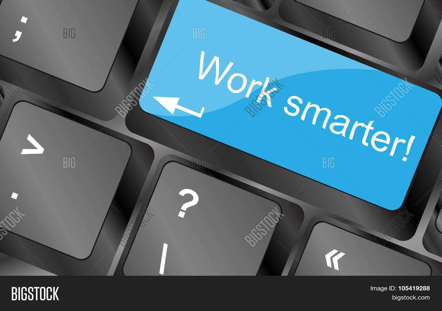 Work Smarter. Computer Image & Photo (Free Trial) | Bigstock