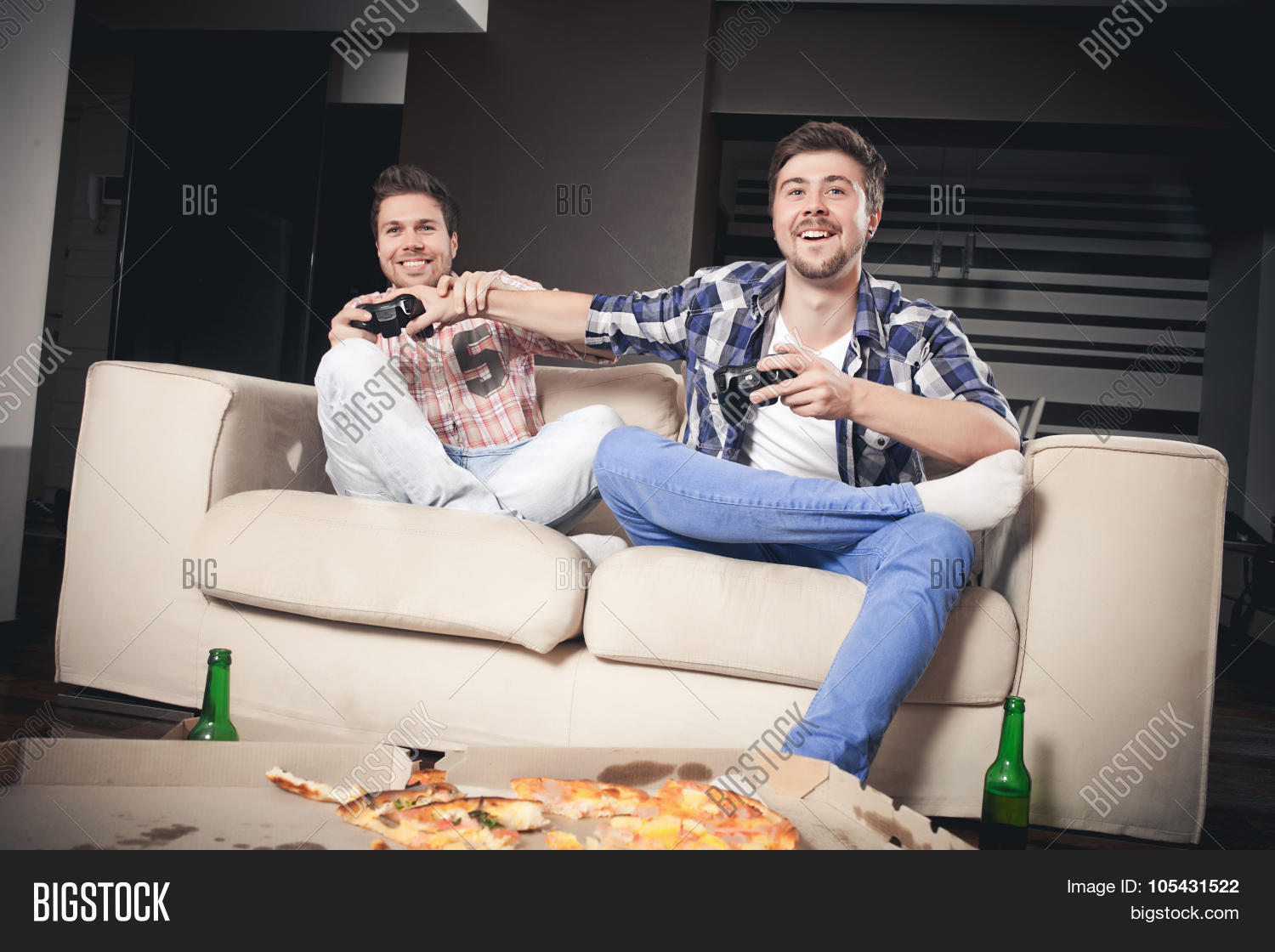 Two Young Men Playing Image & Photo (Free Trial) | Bigstock