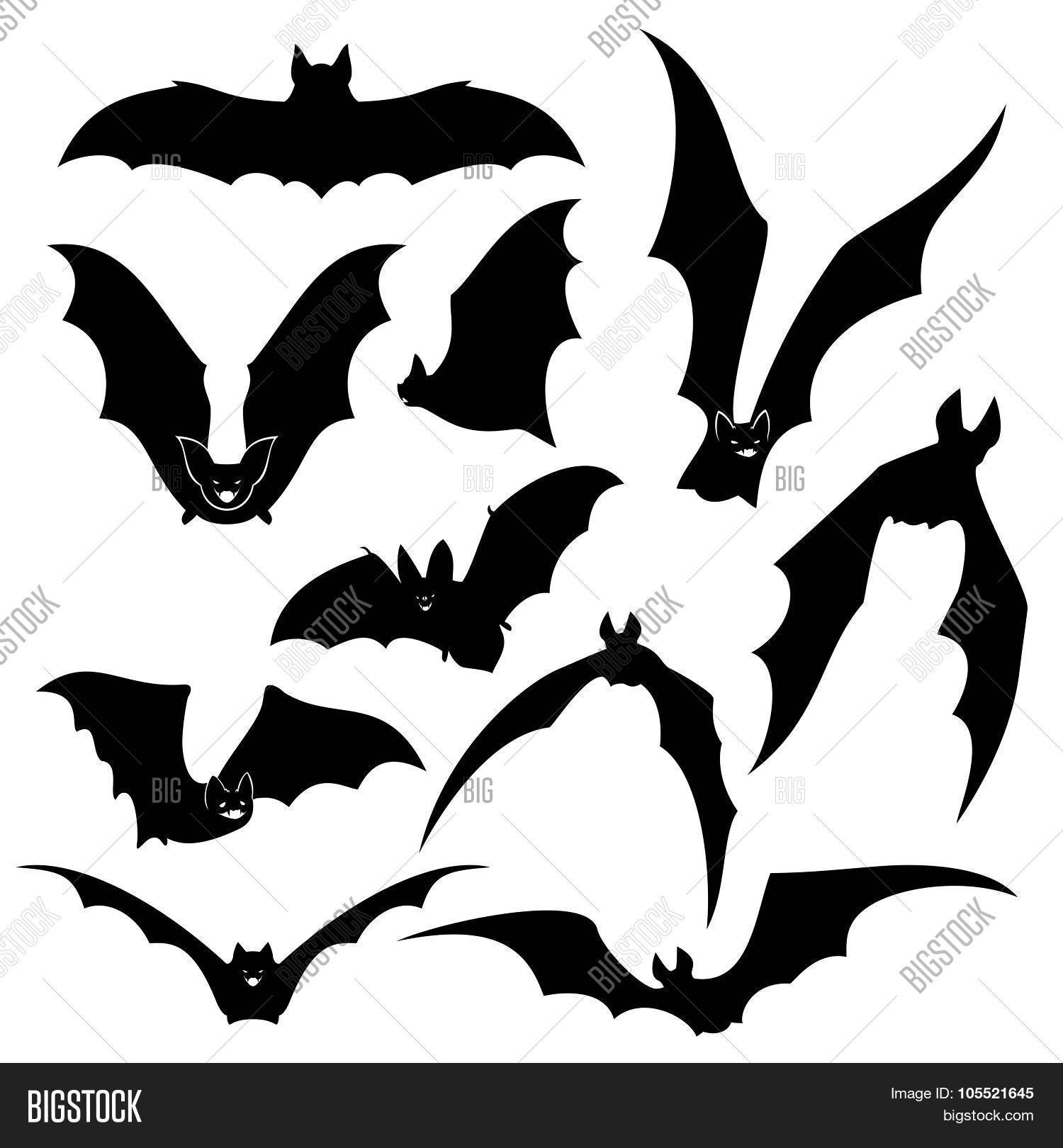 Black Bats Vector Vector & Photo (Free Trial) | Bigstock