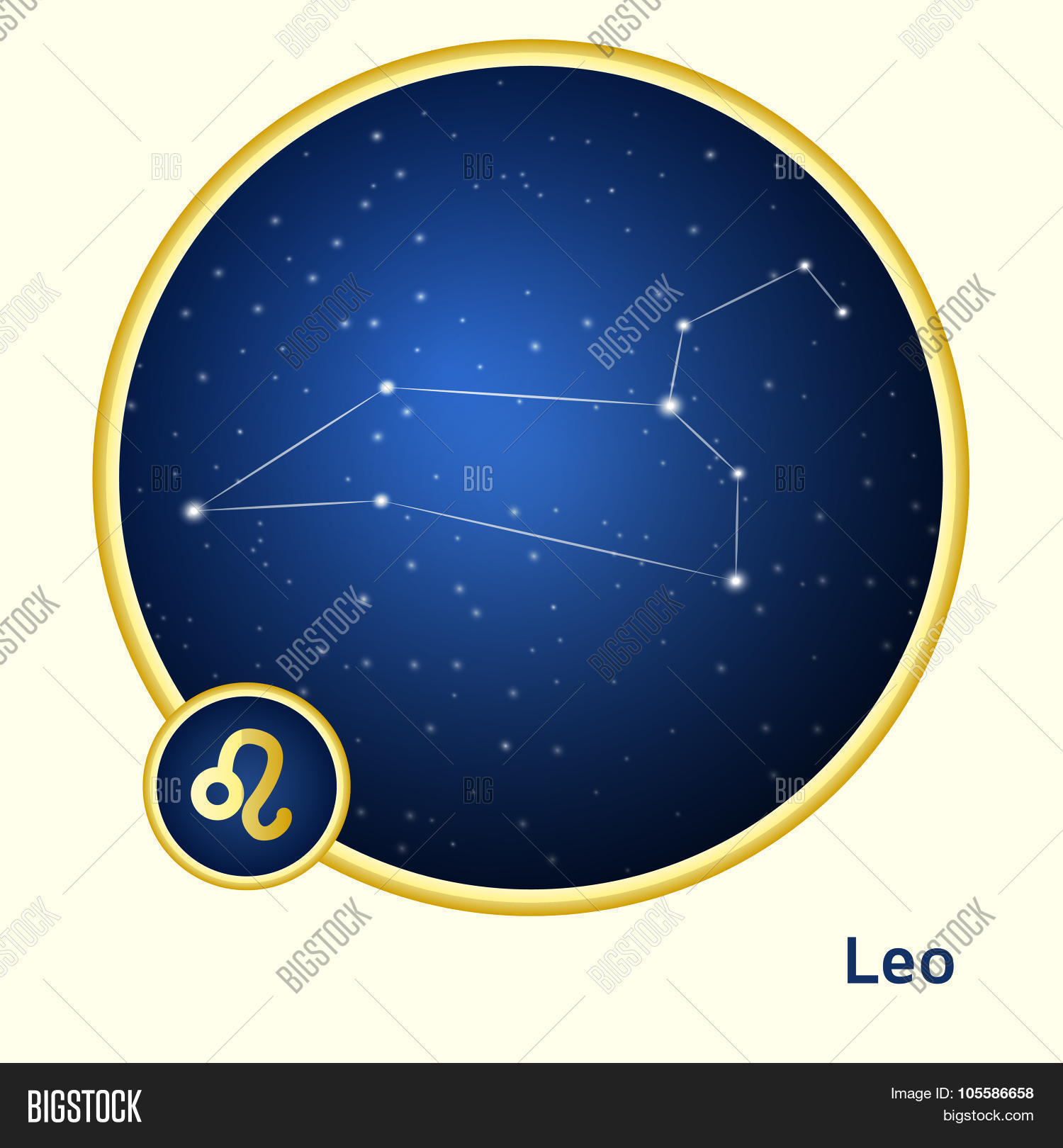 Leo Constellation Vector & Photo (Free Trial) | Bigstock