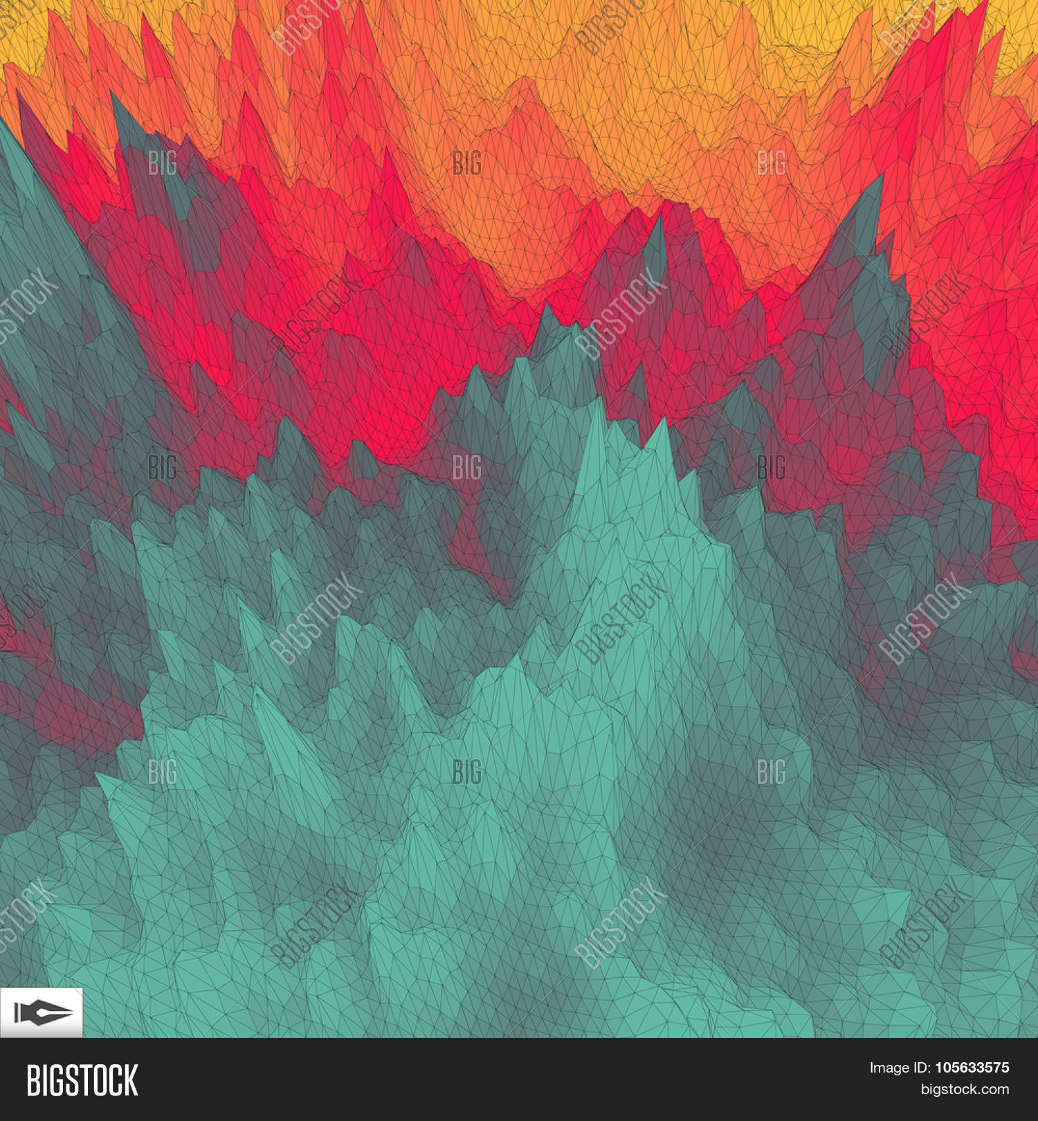 Fire Smoke. Mosaic. Vector & Photo (Free Trial) | Bigstock