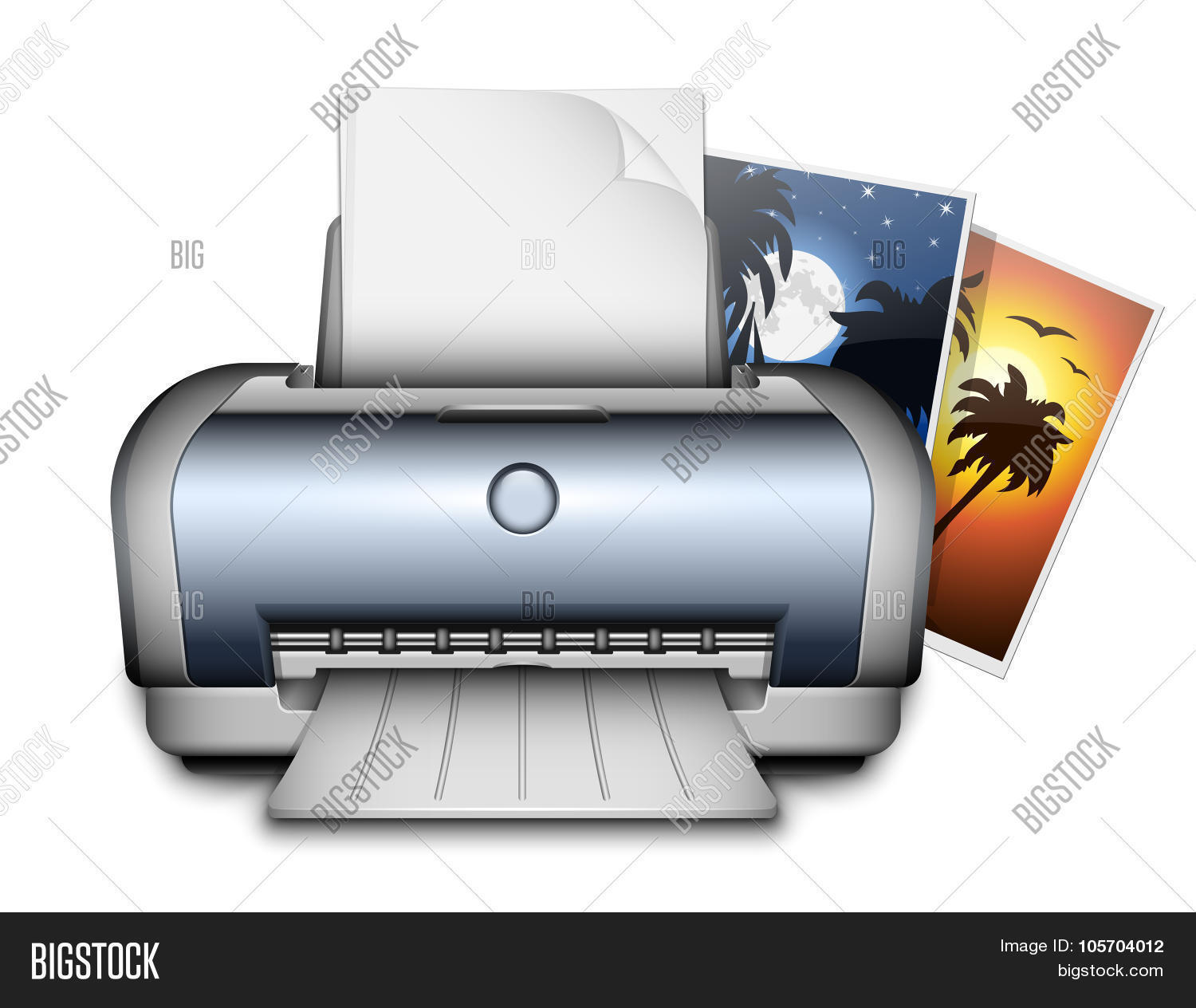 Printer Printed Vector & Photo (Free Trial) | Bigstock