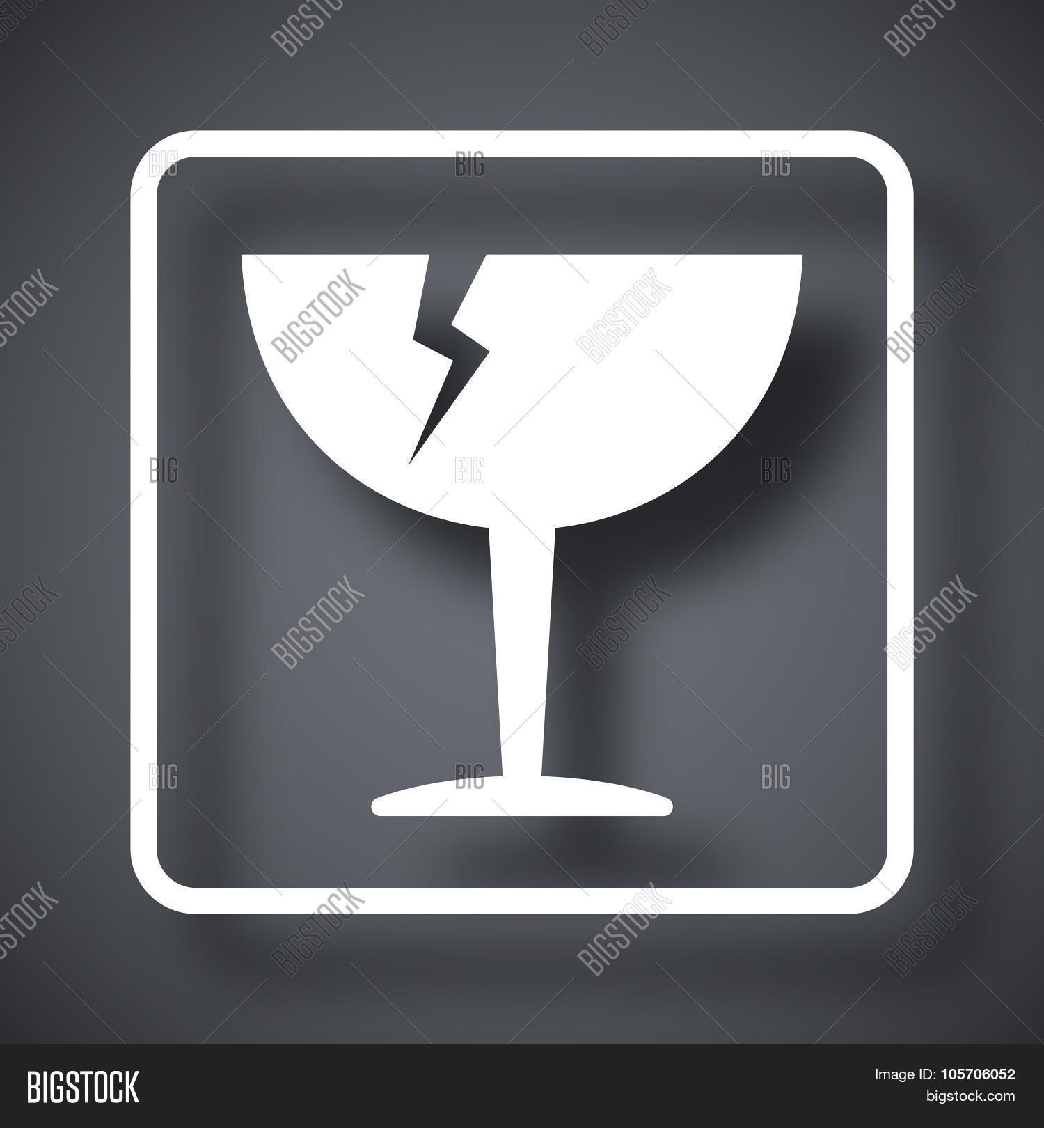 Breakable Fragile Vector & Photo (Free Trial) | Bigstock