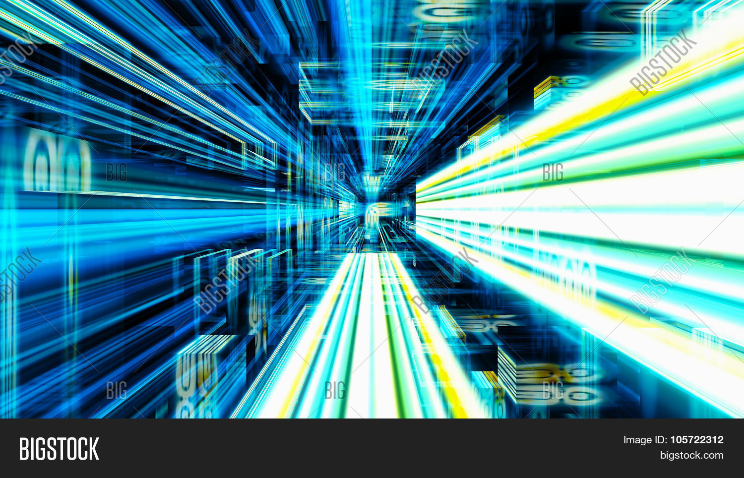 Streaming Data Image & Photo (Free Trial) | Bigstock