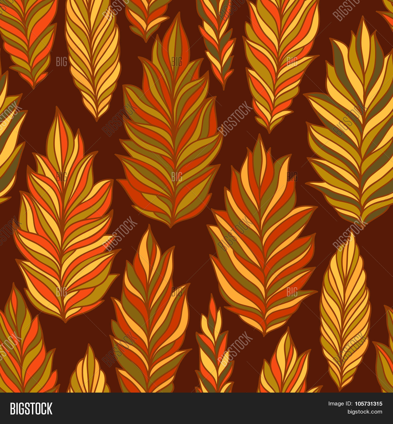 Texture Leaves Vector & Photo (Free Trial) | Bigstock