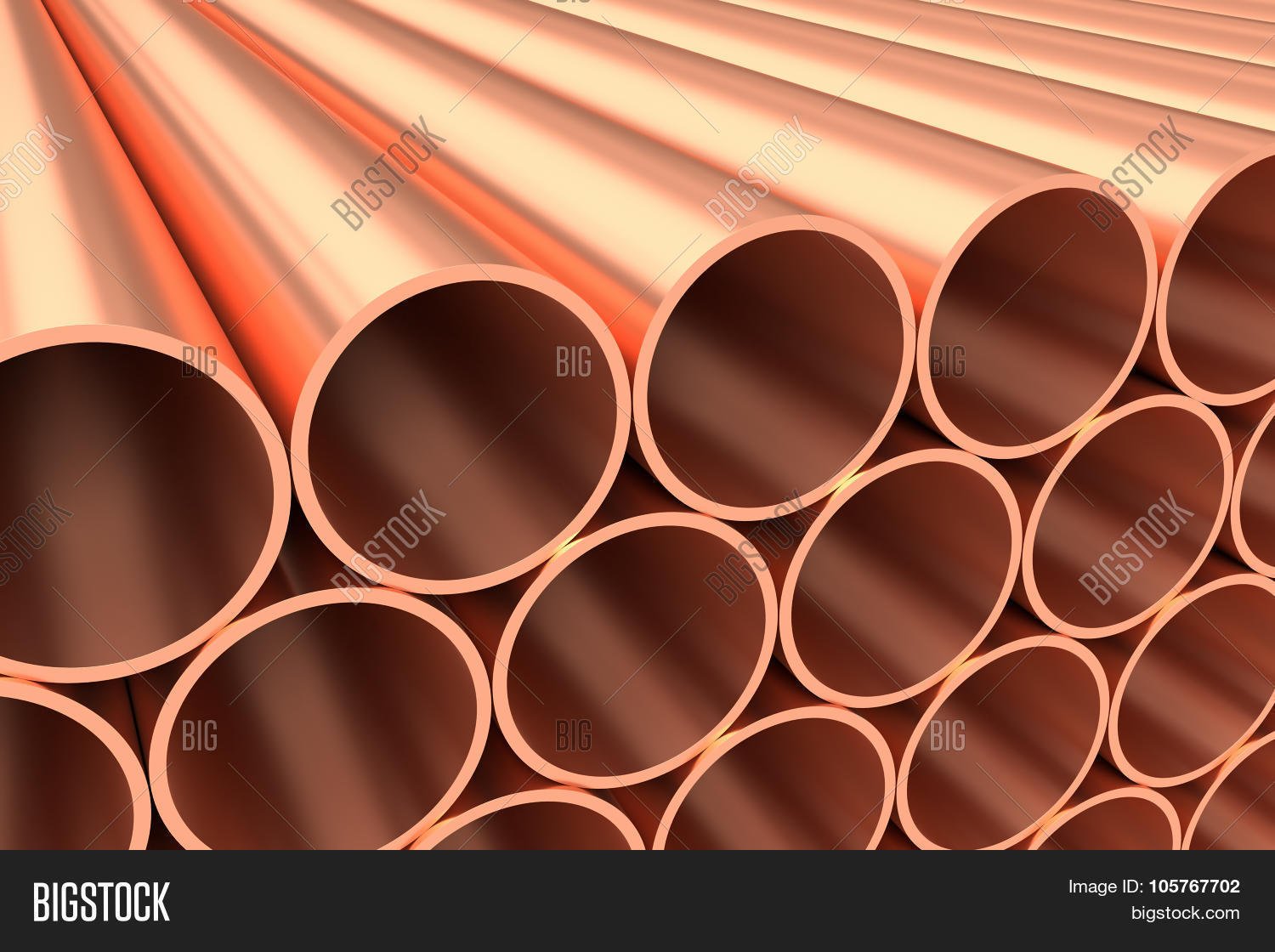 Shiny Copper Pipes Image & Photo (Free Trial) | Bigstock