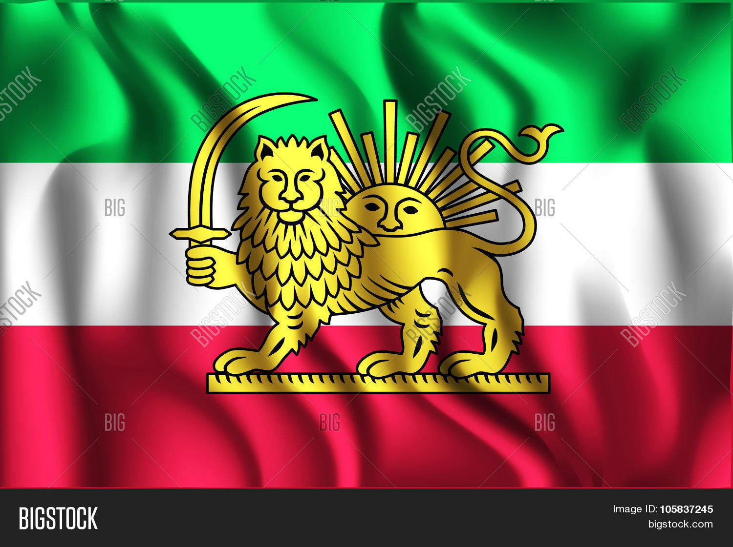 Variant Flag Iran Vector & Photo (Free Trial) | Bigstock