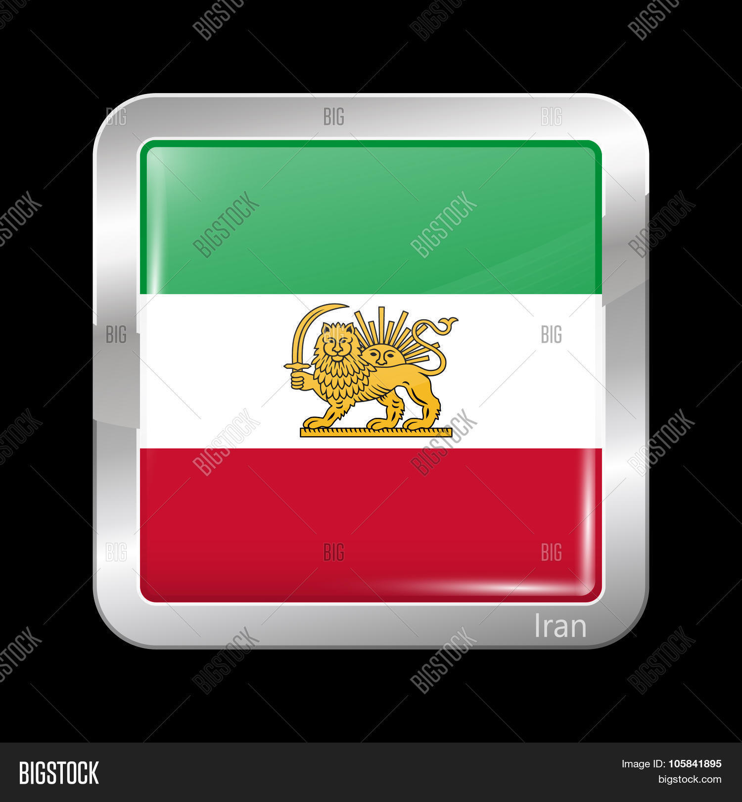 Variant Flag Iran Vector & Photo (Free Trial) | Bigstock