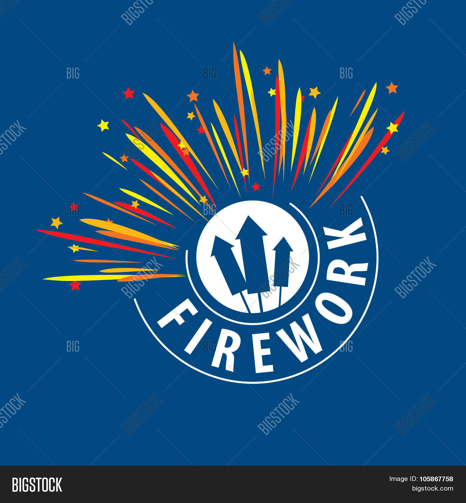 Vector Logo Fireworks Vector & Photo (Free Trial) | Bigstock
