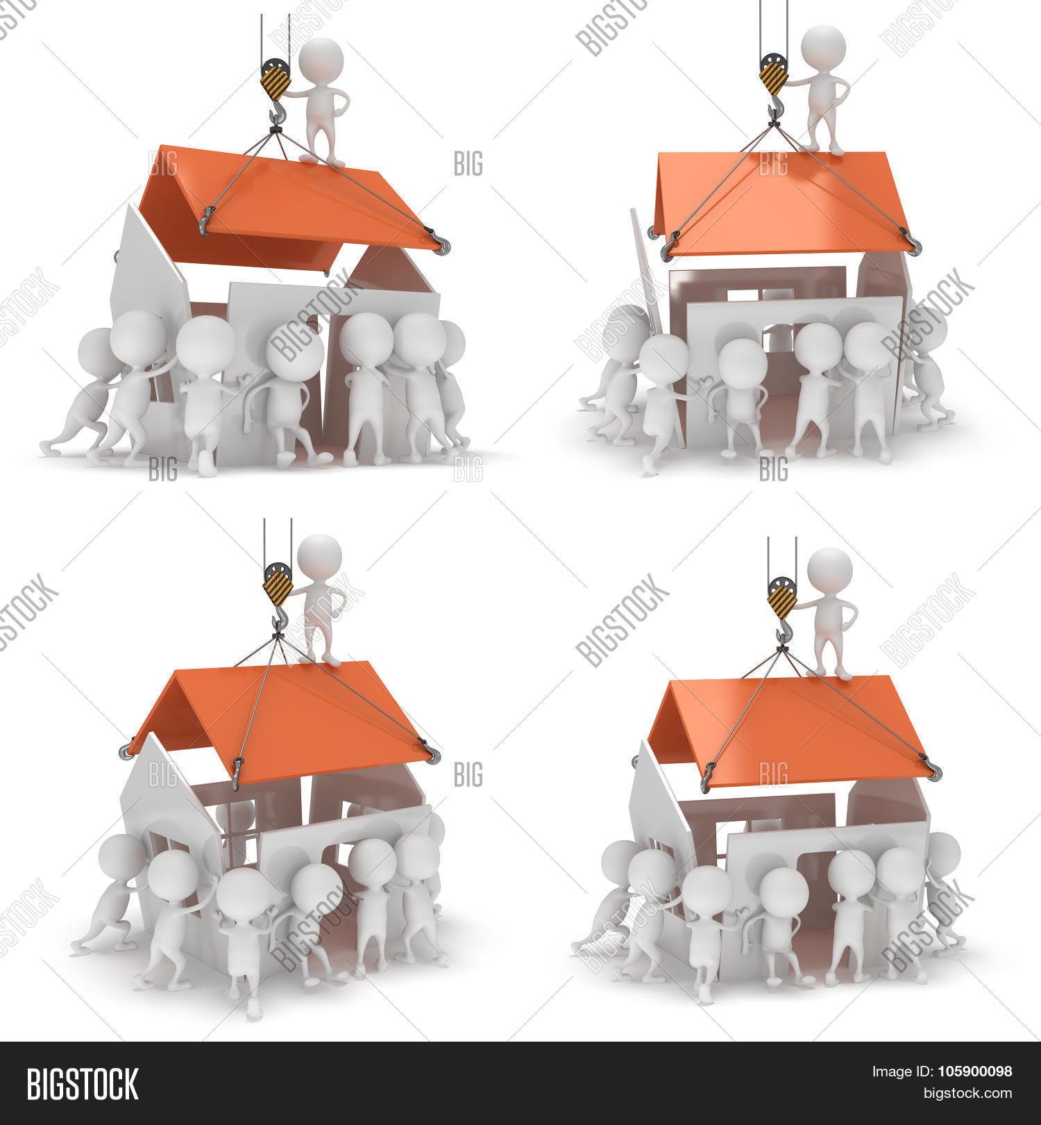 3D Construction Men Image & Photo (Free Trial) | Bigstock