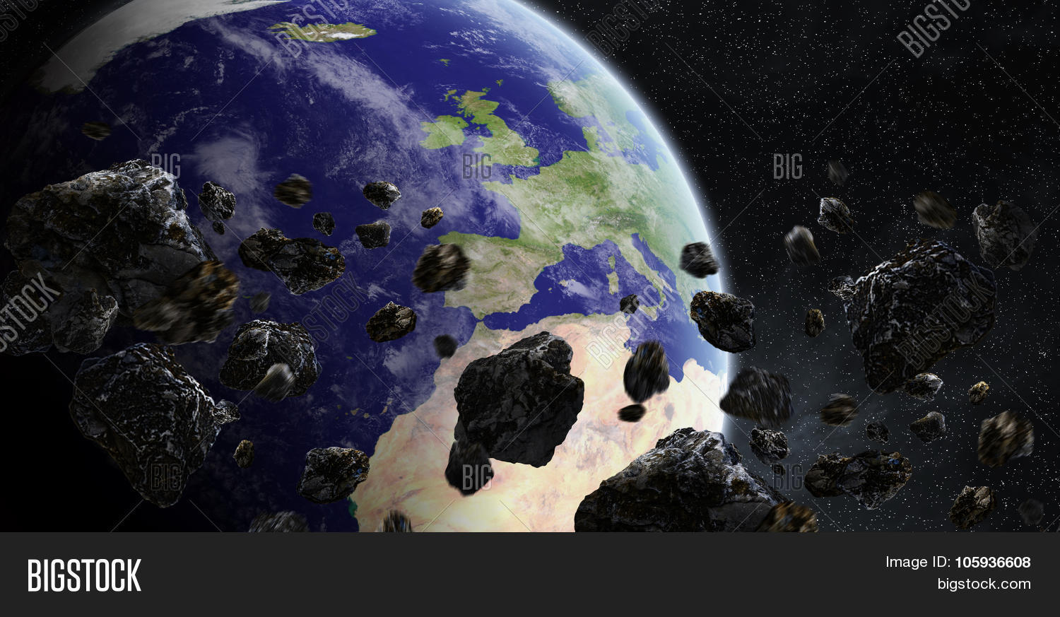 Meteorite Impact On Image & Photo (Free Trial) | Bigstock
