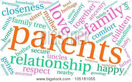 Parents Word Cloud Vector & Photo (Free Trial) | Bigstock