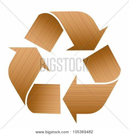 Recycling Symbol Wood Vector & Photo (Free Trial) | Bigstock