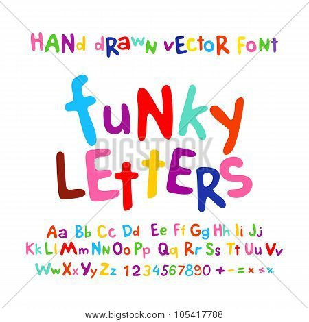 Abc Alphabet Funky Vector & Photo (Free Trial) | Bigstock