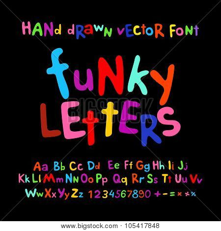 Abc Alphabet Funky Vector & Photo (Free Trial) | Bigstock