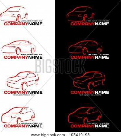 Vector y foto Red Car Line Logo (prueba gratis) | Bigstock