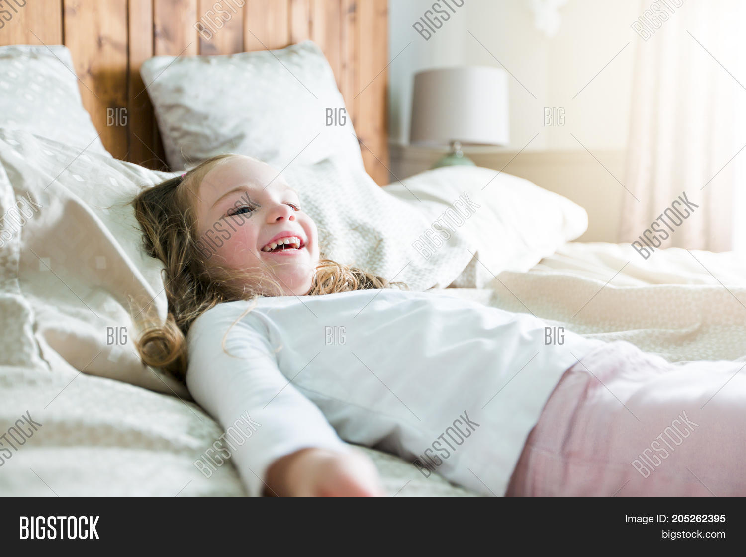 Girl Lay On Bed Home Image & Photo (Free Trial) | Bigstock