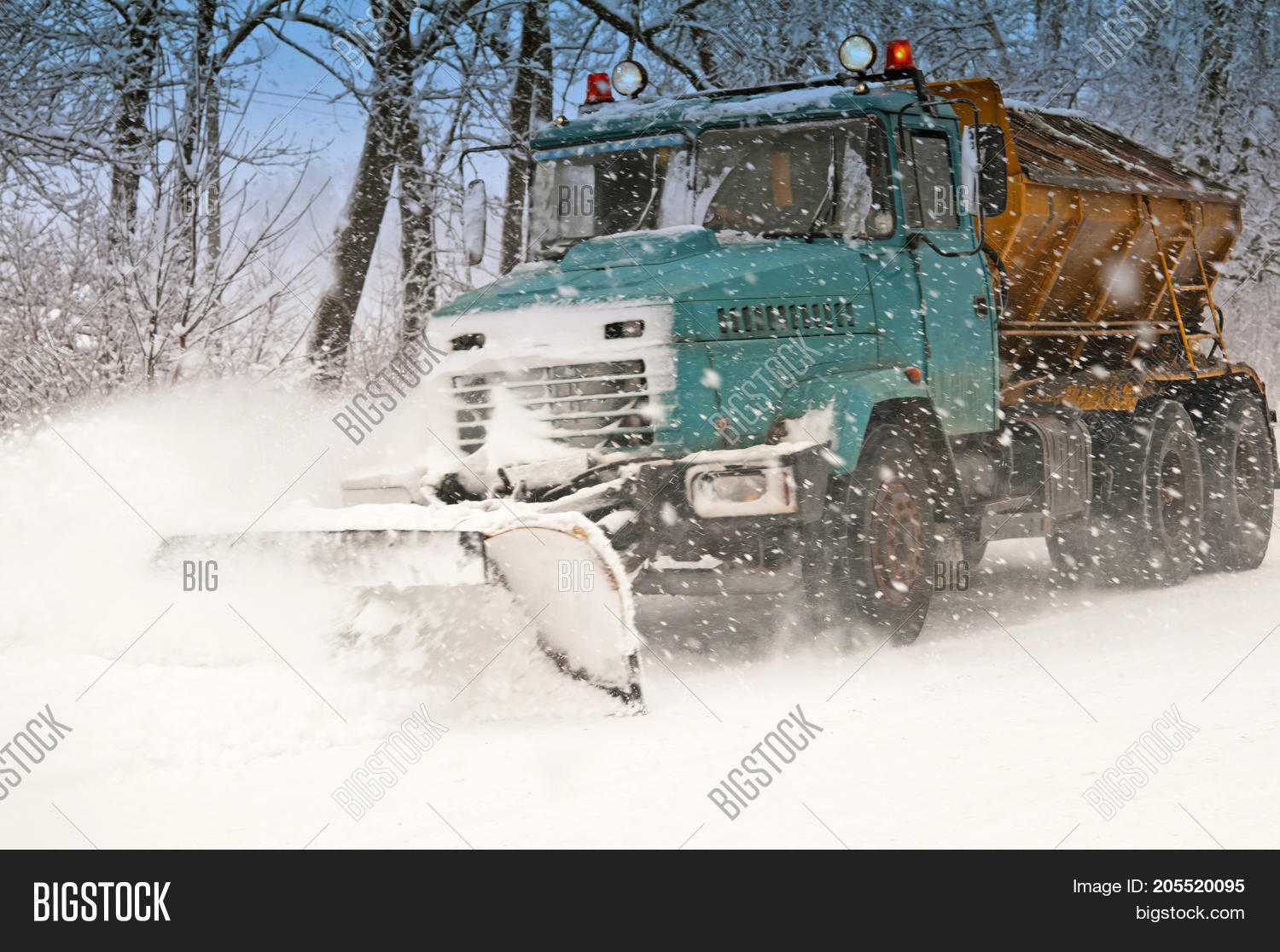 Snow Plow Doing Snow Image & Photo (Free Trial) | Bigstock