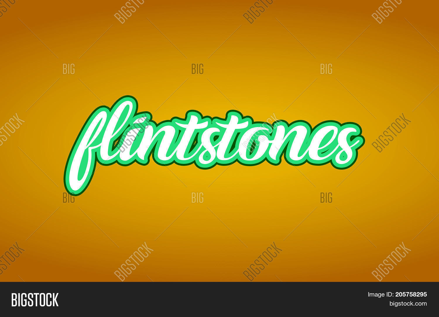 Flintstones Word Text Vector & Photo (Free Trial) | Bigstock