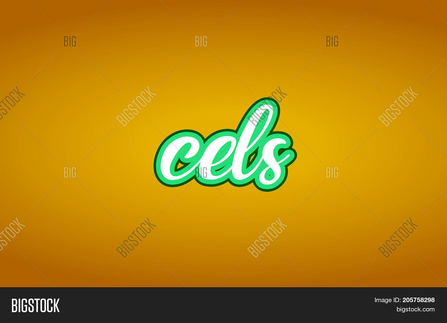 Cels Word Text Logo Vector & Photo (Free Trial) | Bigstock
