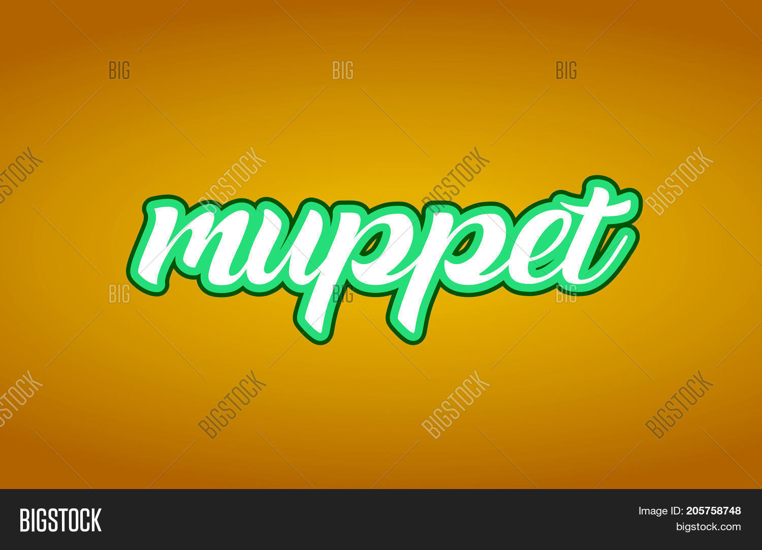 Muppet Word Text Logo Vector & Photo (Free Trial) | Bigstock