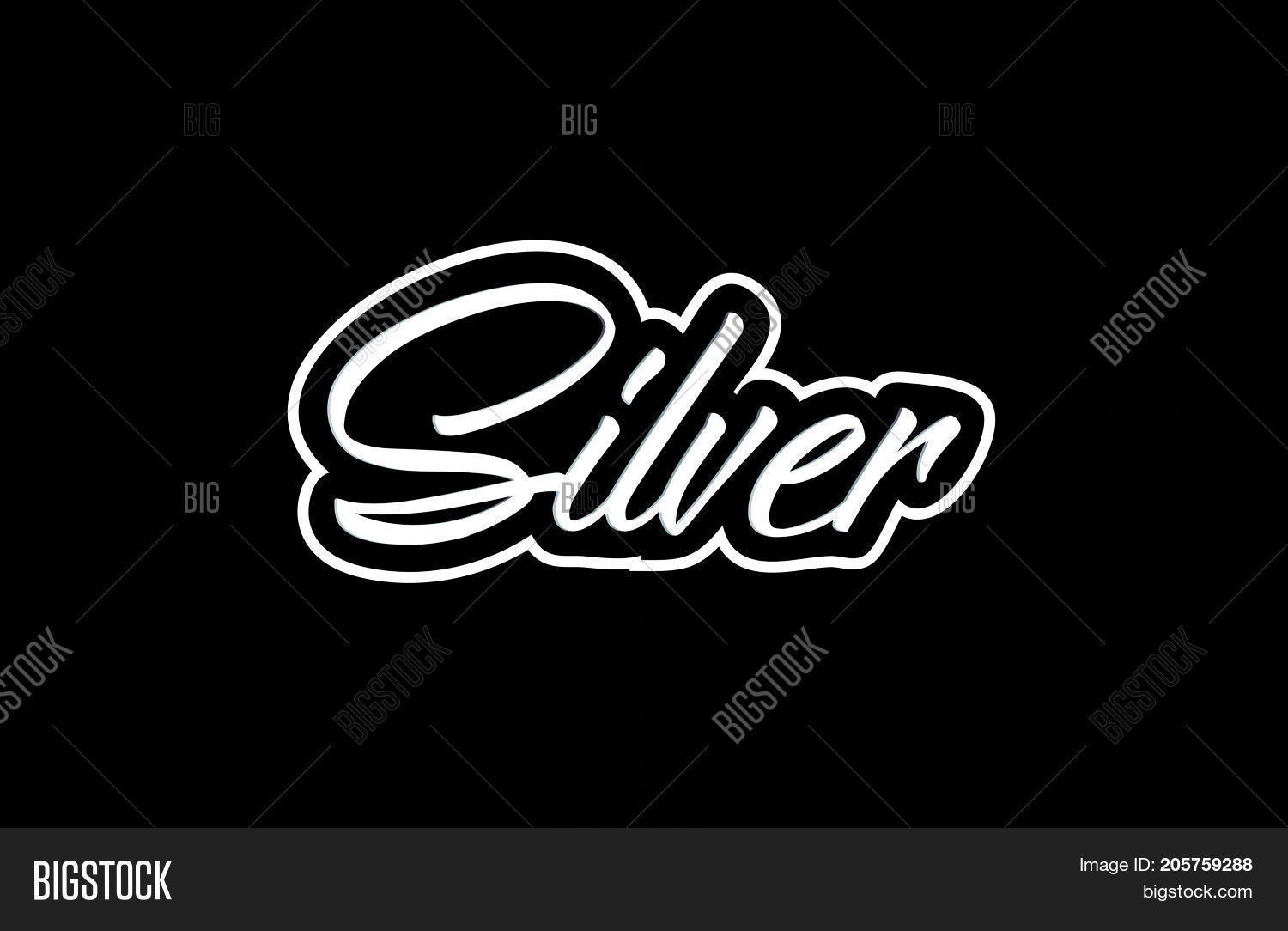 Silver Word Text Vector & Photo (Free Trial) | Bigstock